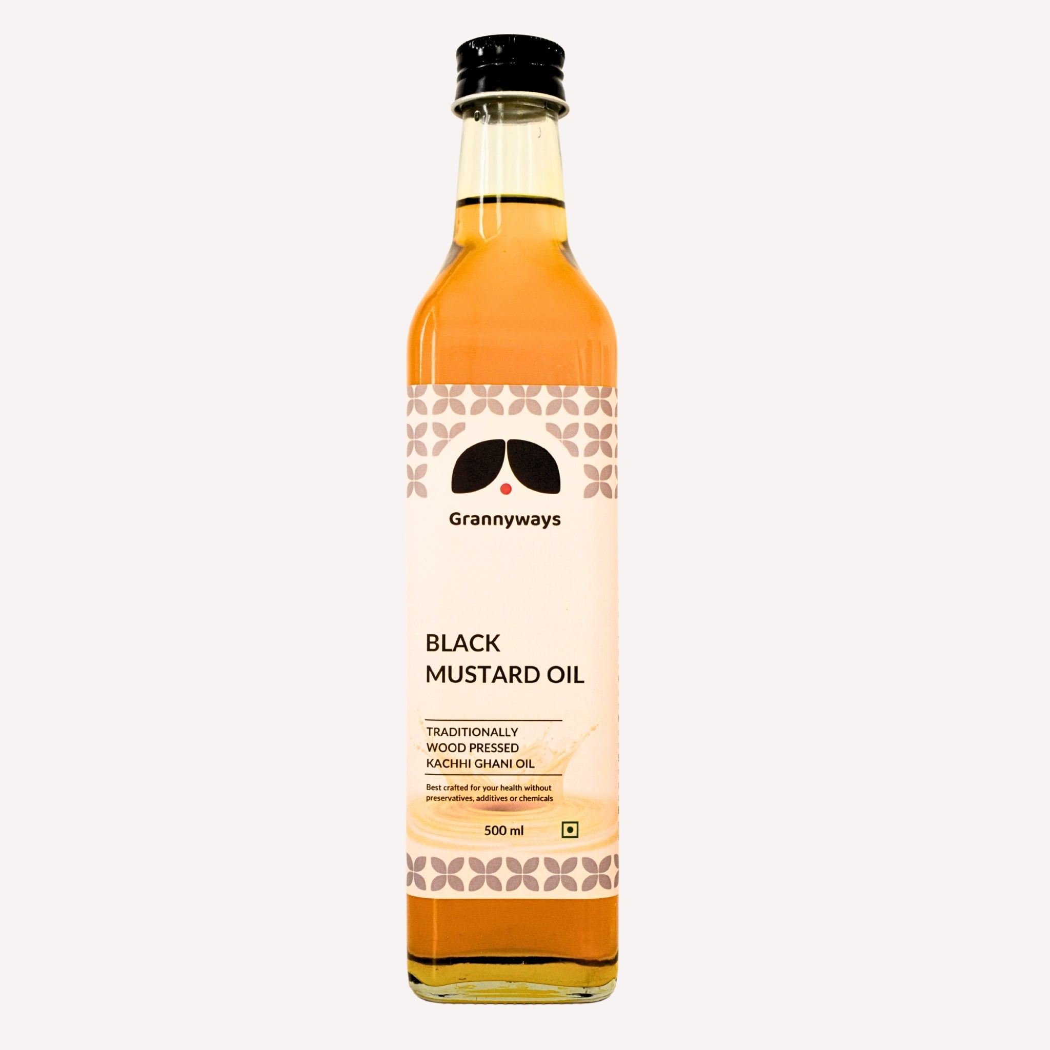 Wood Pressed Black Mustard Oil | Cold Pressed Khani Mustard Oil ...